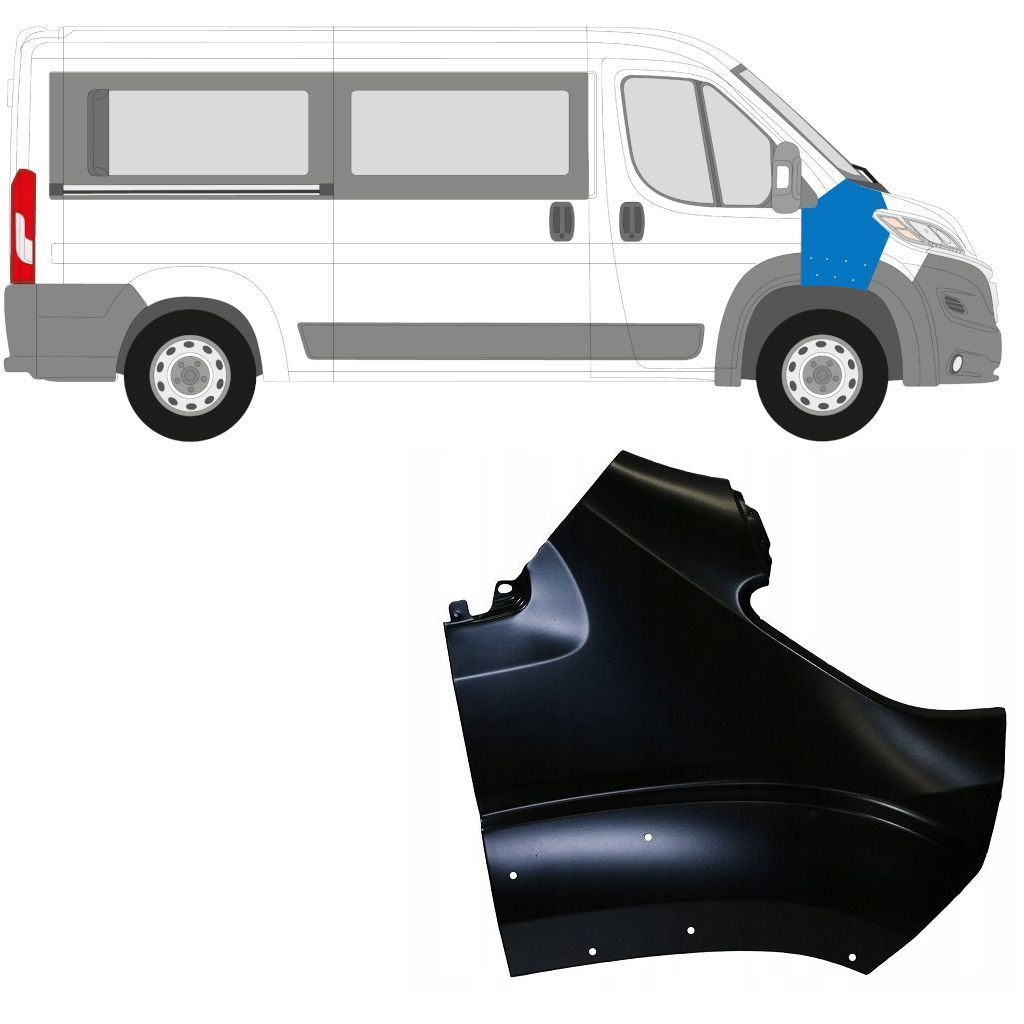 Aile Avant Pour Fiat Ducato 2014-2018 / Droite 7331